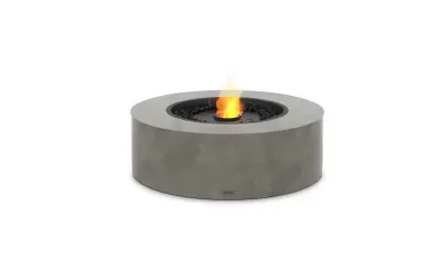 EcoSmart Ark?40 Bioethanol Fire Pit Table – 8?L Burn & Sculptural Design - Graphite - Black